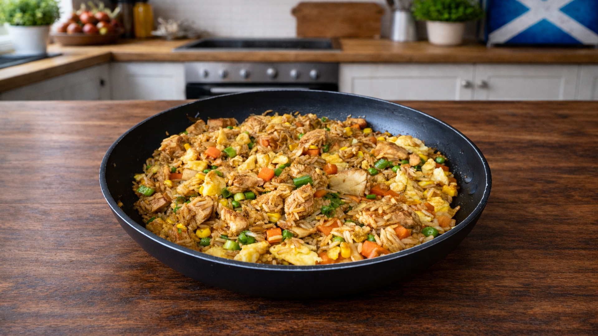 Authentic Chinese takeaway style chicken fried rice recipe