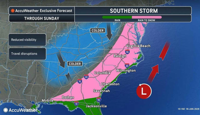 New snowfall projections released as second weekend storm now hits ...