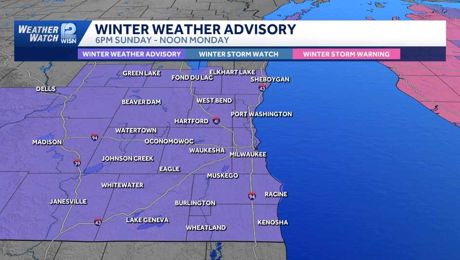 Winter weather advisory: Blowing snow, dangerous cold in SE Wisconsin