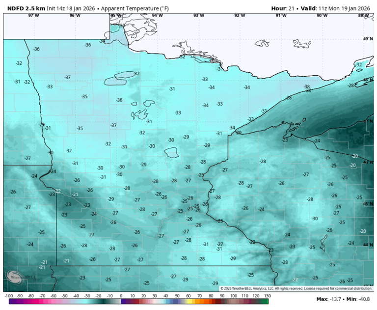 Blizzard warnings Sunday in Minnesota as snow, wind, and frigid air arrive