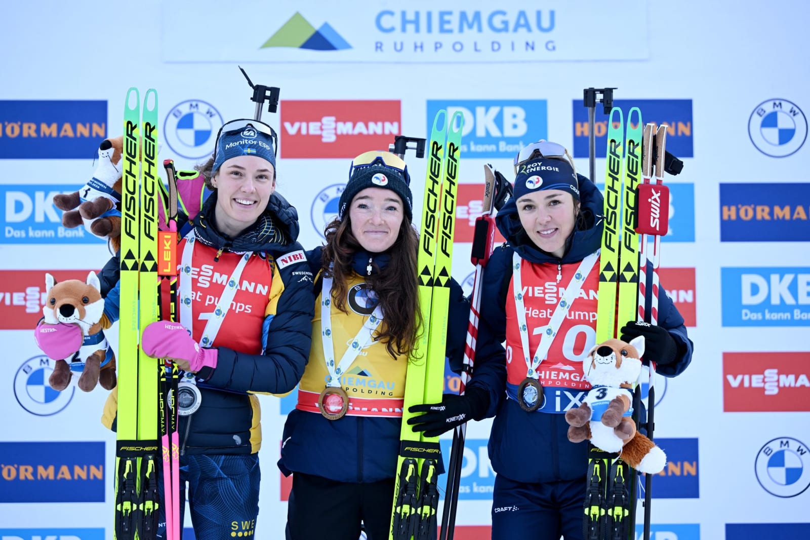 Jeanmonnot and Dale-Skjevdal win World Cup pursuit in Ruhpolding
