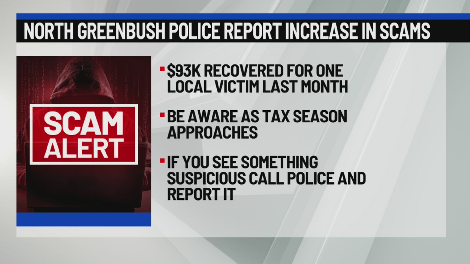 North Greenbush police report increase in scams