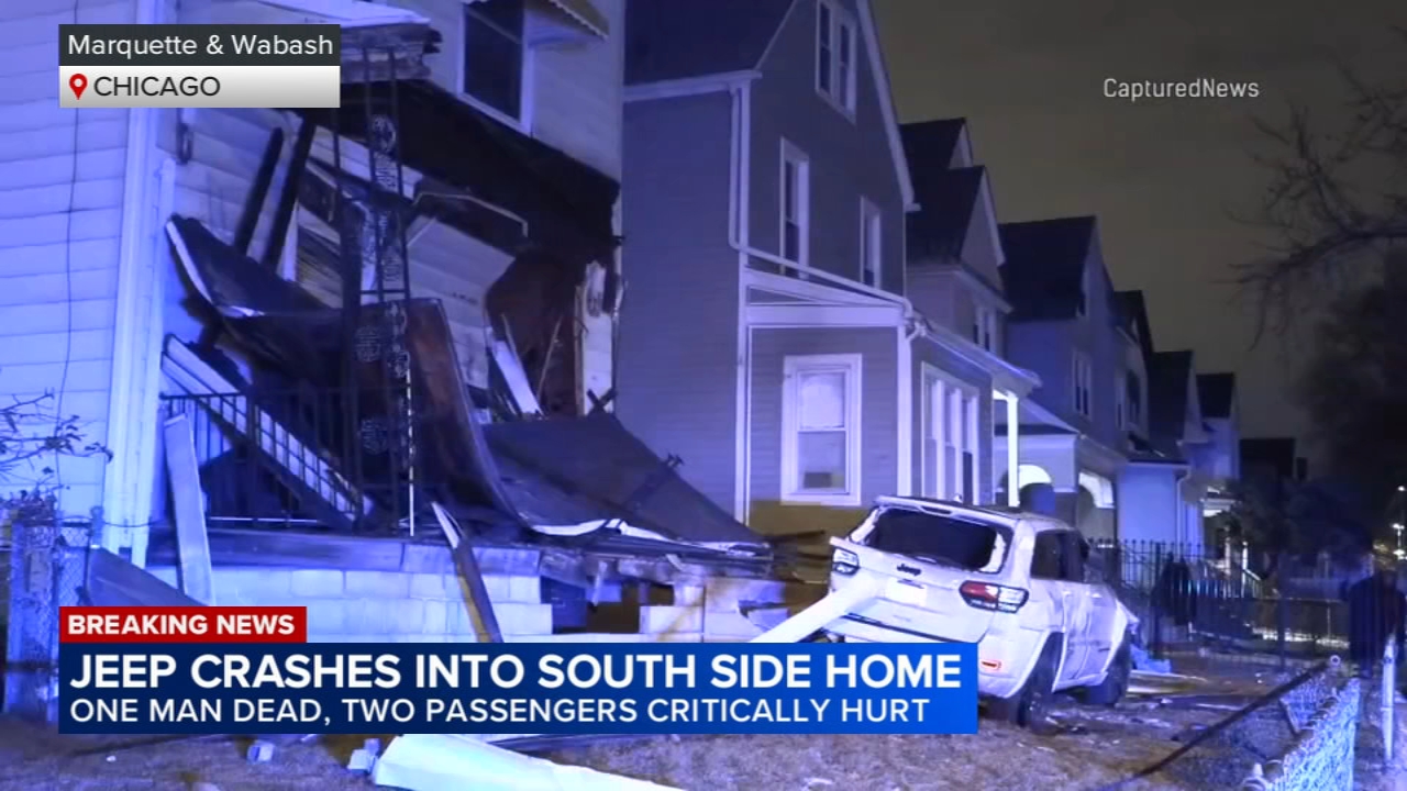Driver killed, 2 hurt after Jeep crashes into homes on South Side ...