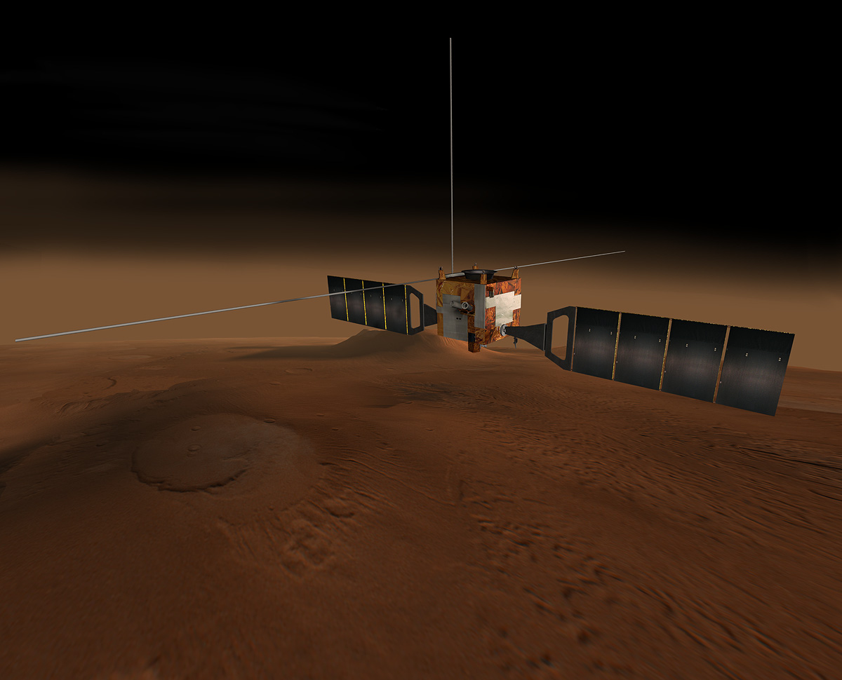 Jan. 18, 2004: Mars Express maps the Red Planet's south pole