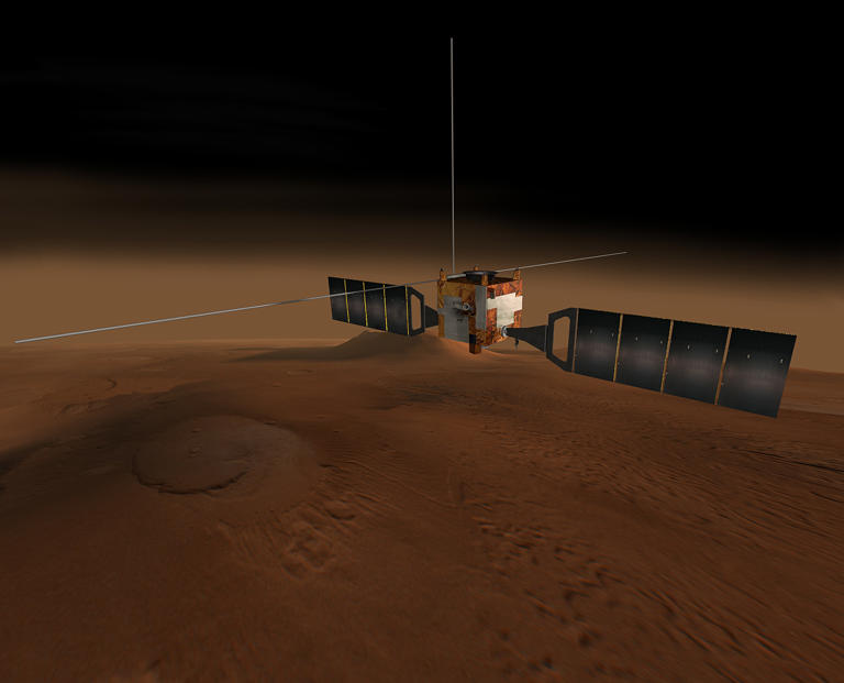 Jan. 18, 2004: Mars Express maps the Red Planet's south pole