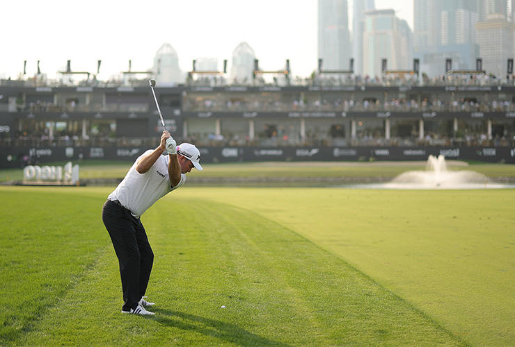 Ryan Fox is constructing a victory with Arena