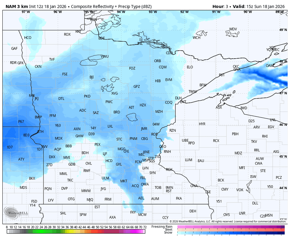 Blizzard warnings Sunday in Minnesota as snow, wind, and frigid air arrive