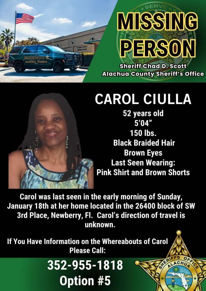 Found: ASO seeks missing Newberry woman