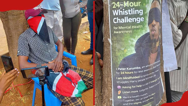 Murang’a man embarks on 24-hour whistling marathon to raise mental ...