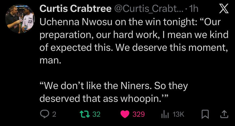 Words of prey, Seahawks-49ers NFC divisional round: Forty-one to six