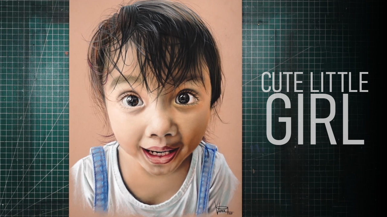 Soft pastel drawing tutorial featuring a charming and expressive little ...