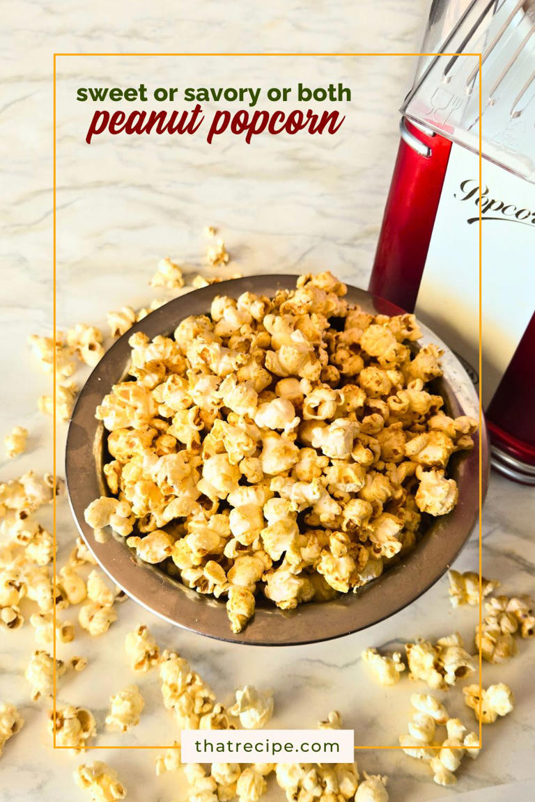 Elevate your snack game with peanut butter popcorn
