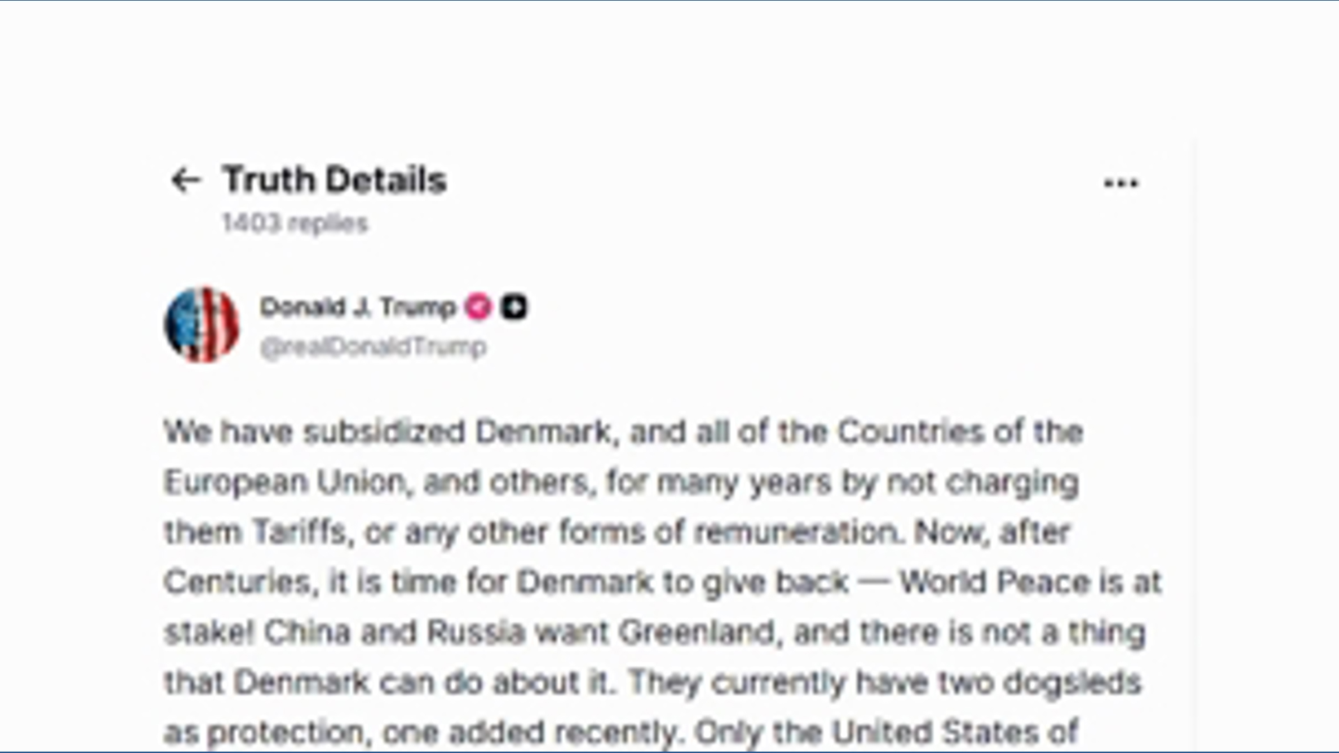 Trump places tariffs on NATO allies