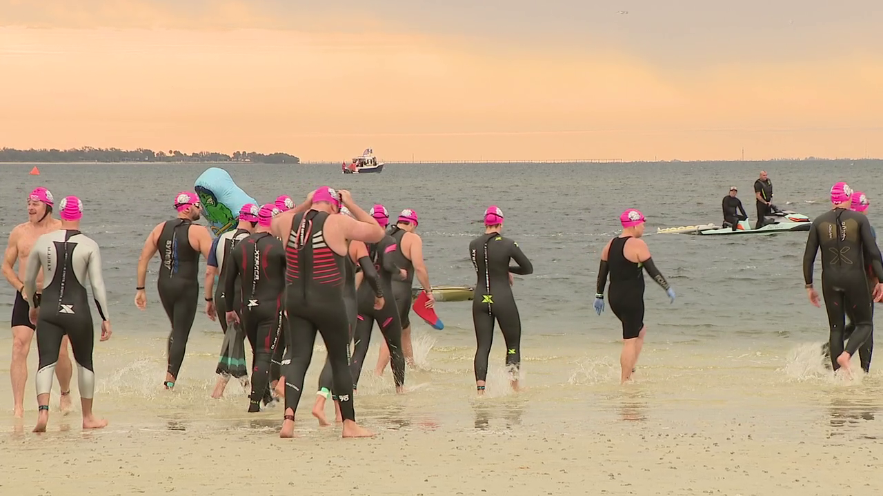 Swimmers honor fallen Navy SEALs and their families at annual Tampa Bay Frogman Swim