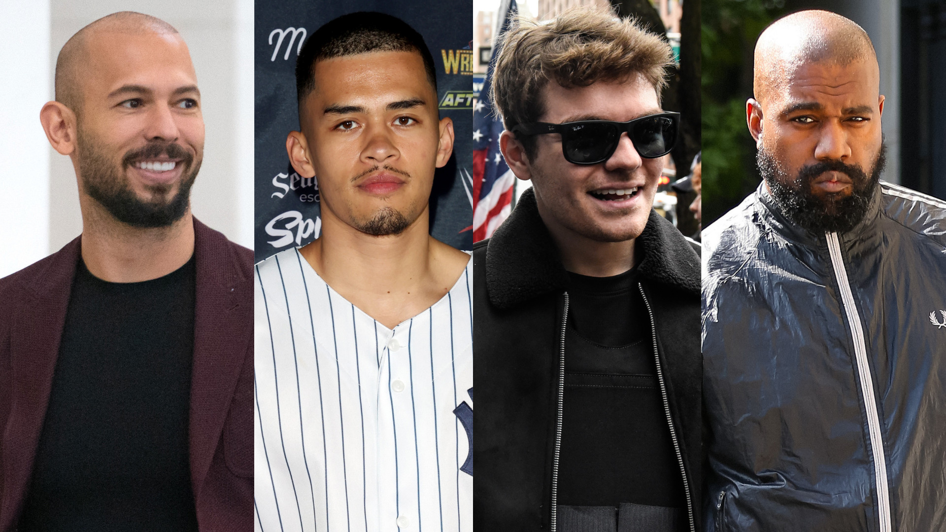 Andrew Tate, Sneako & Nick Fuentes party as Kanye West's banned 'Heil ...