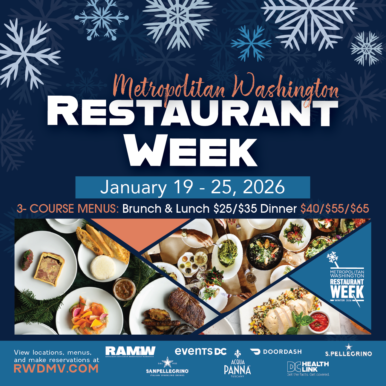 Metropolitan Washington Restaurant Week winter 2026, DC