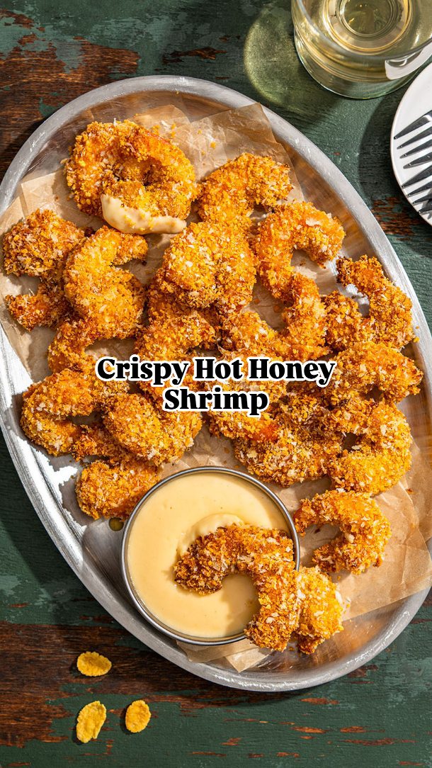Crispy hot honey shrimp that hits sweet and spicy perfection