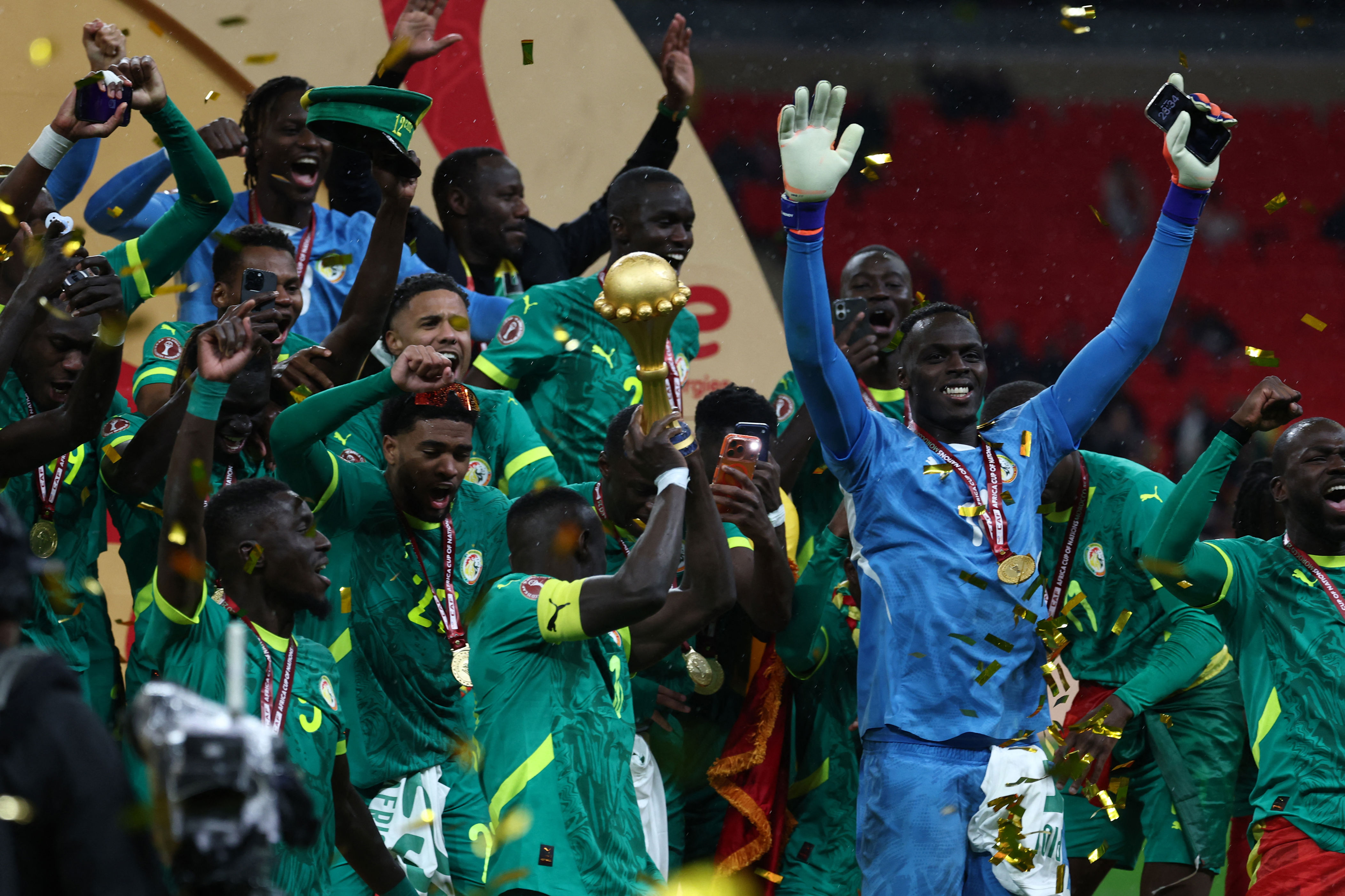 Mane calls back Senegal team-mates amid AFCON final walk off