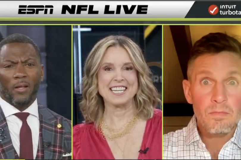 ESPN NFL Live crew left visibly horrified by inadvertent situation on air