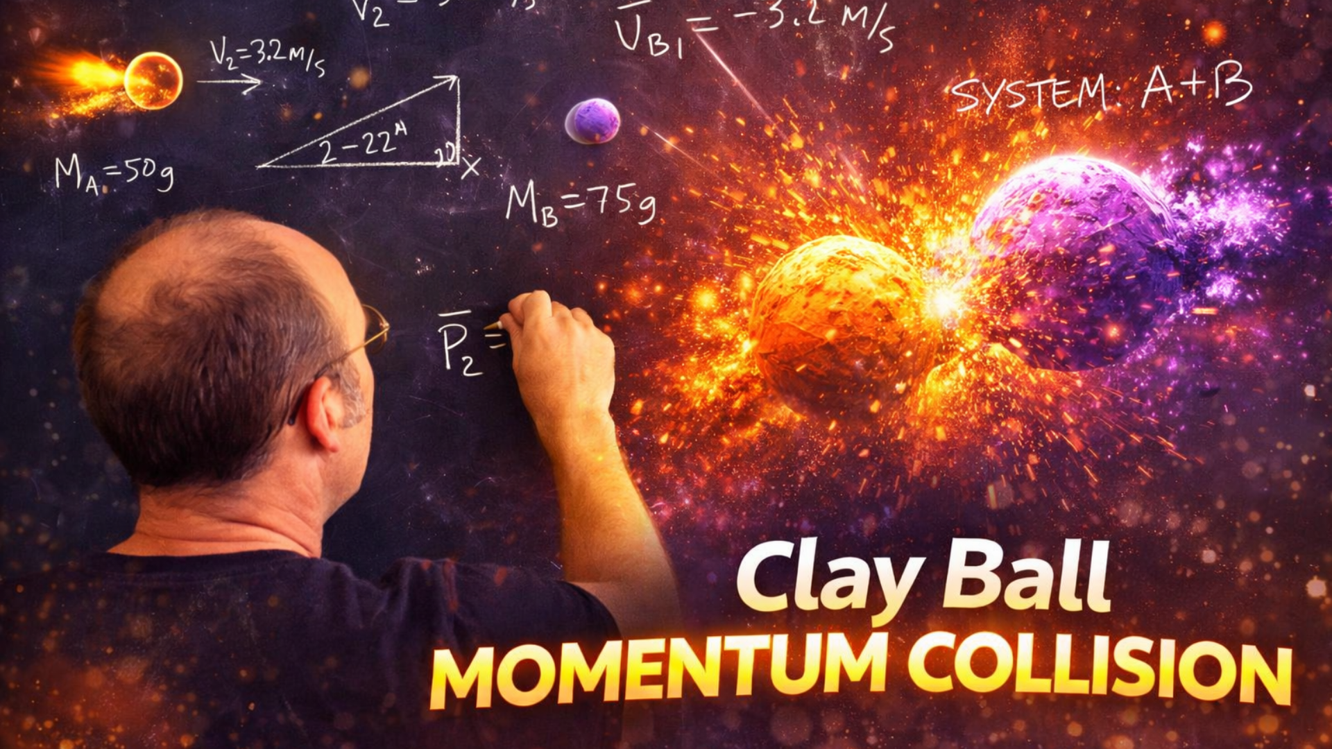Understanding perfectly inelastic collisions using a clay ball example