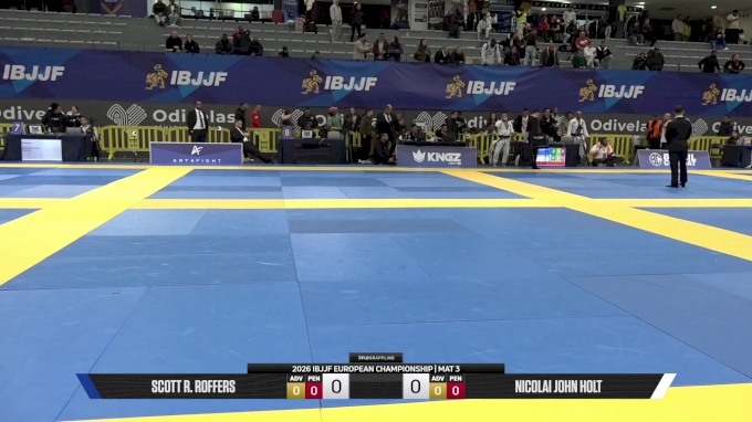 Nicolai John Holt vs Scott R Roffers 2026 European Jiu-Jitsu IBJJF ...
