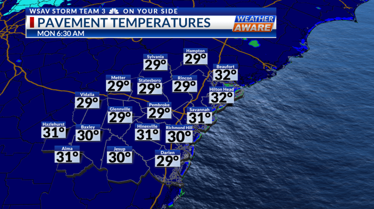 Weather aware: Patchy black ice Monday morning