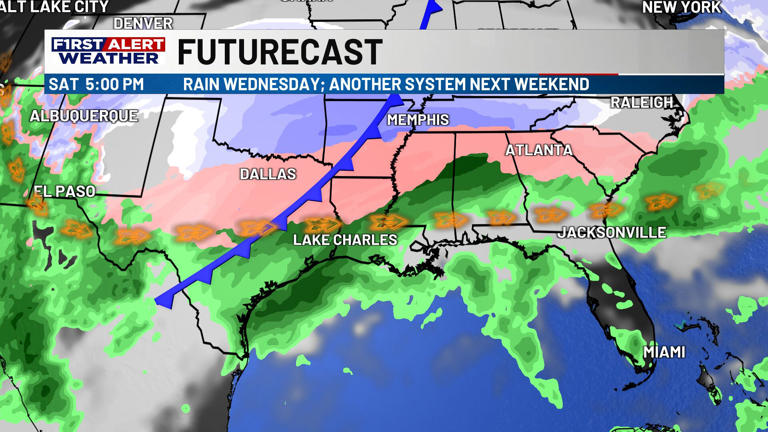 First alert forecast: Chilly Monday followed by rain chances midweek