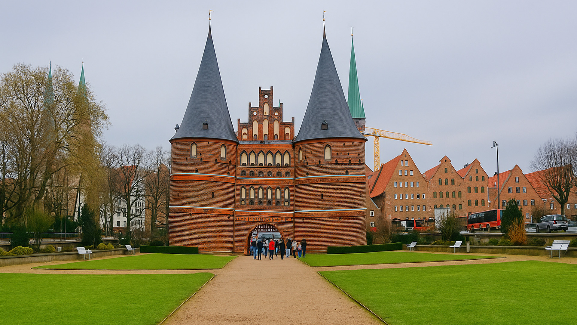 Germany’s famous twin towered gate