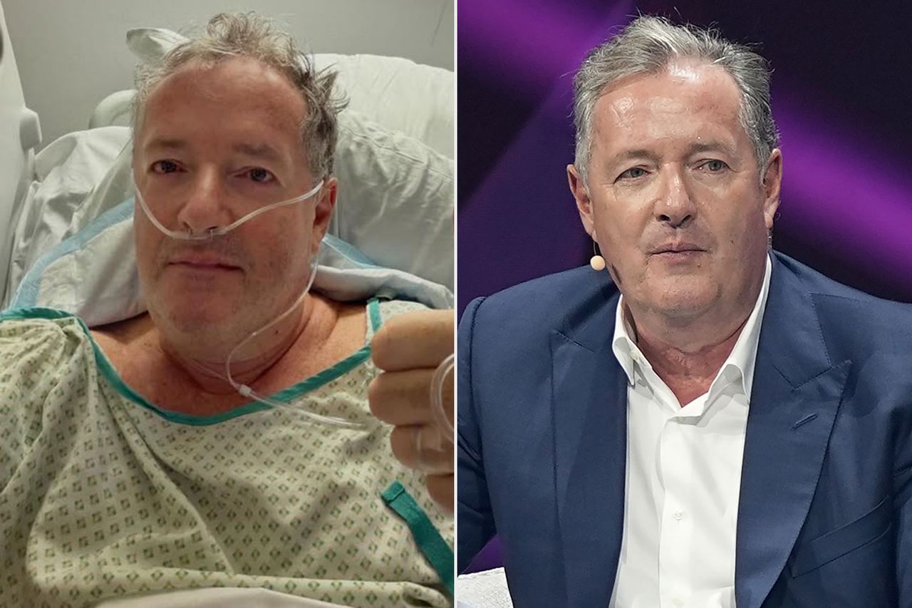 Piers Morgan hospitalized with broken hip after he 'tripped on a small ...
