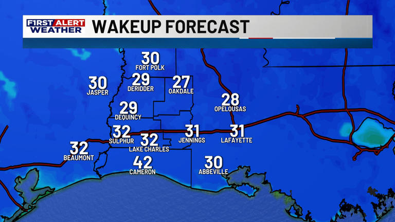 First alert forecast: Chilly Monday followed by rain chances midweek
