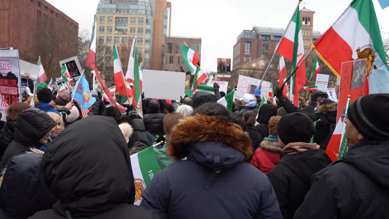 Rally against oppressive Iranian regime of Supreme Leader Ali Hosseini ...