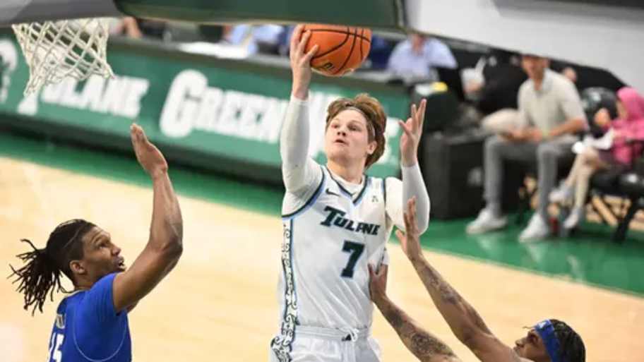 Tulane men fall for 2nd straight home loss, UNT prevails 71-63