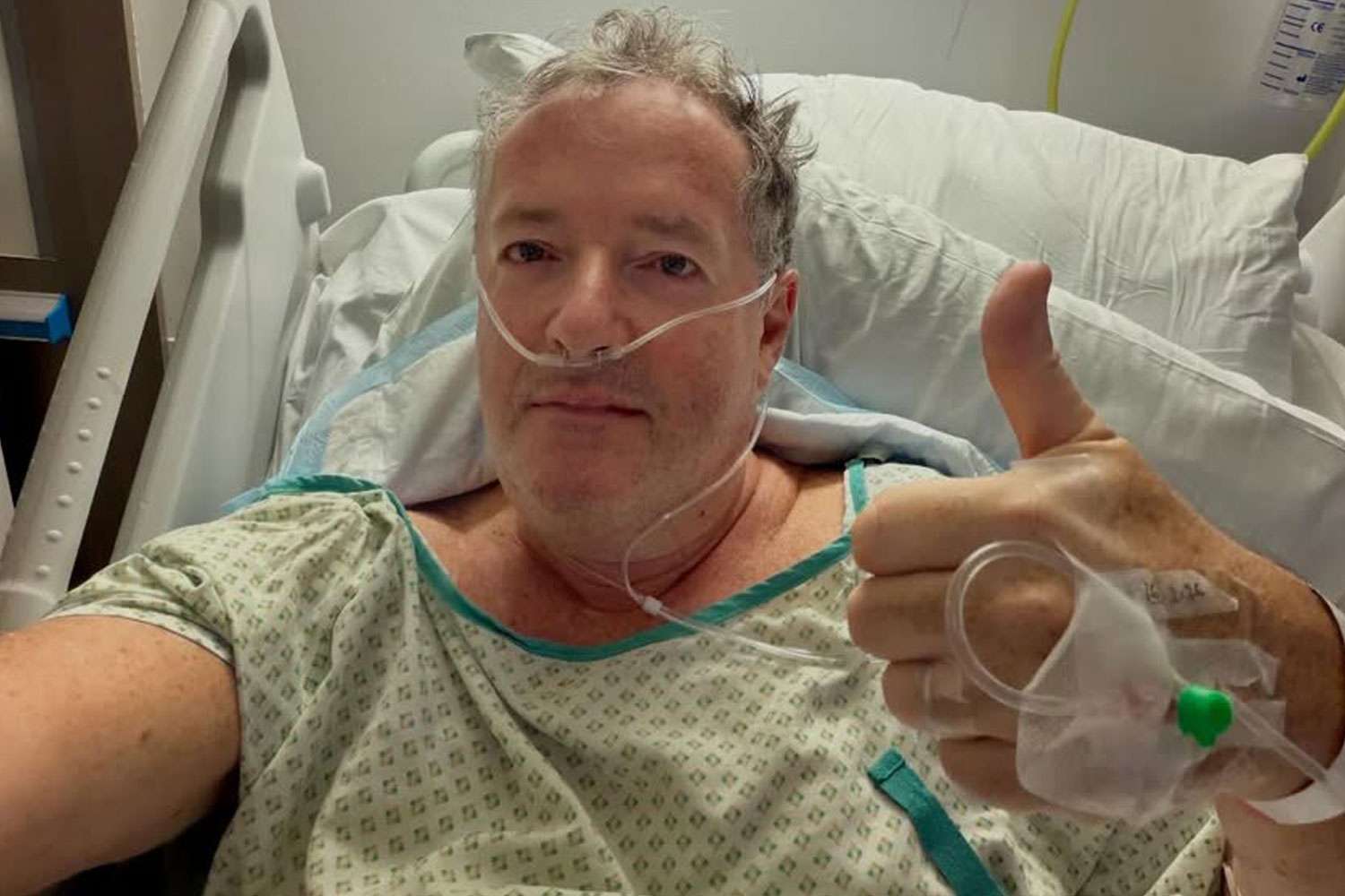 Piers Morgan hospitalized with broken hip after he 'tripped on a small ...