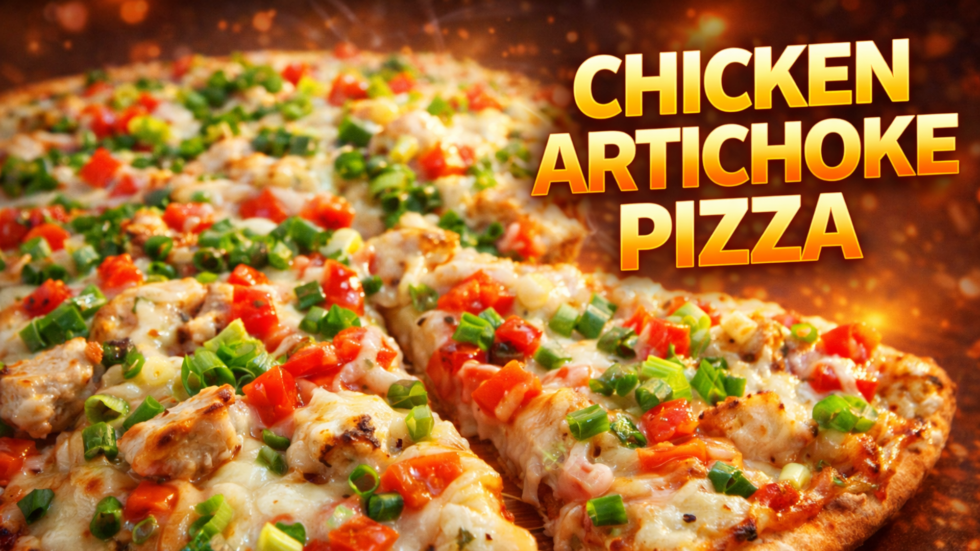 Delicious chicken artichoke pizza easy homemade recipe