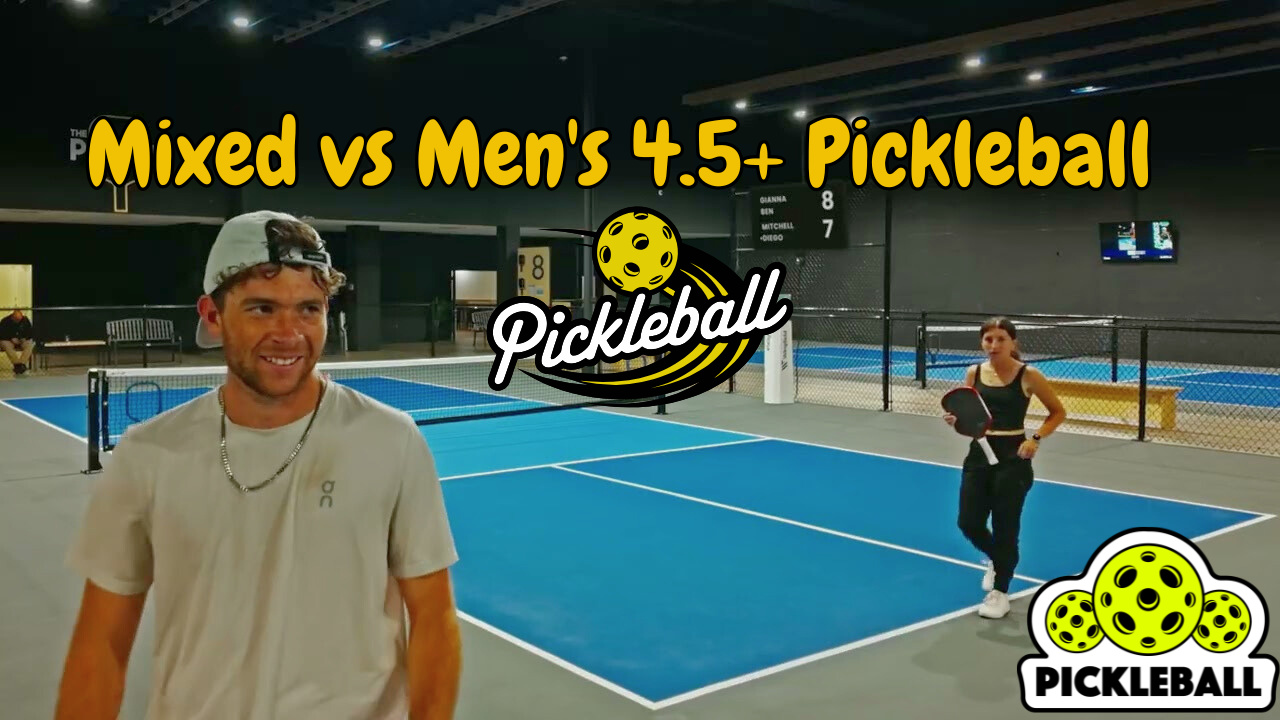 When power takes over mixed vs men’s 4.5 plus pickleball