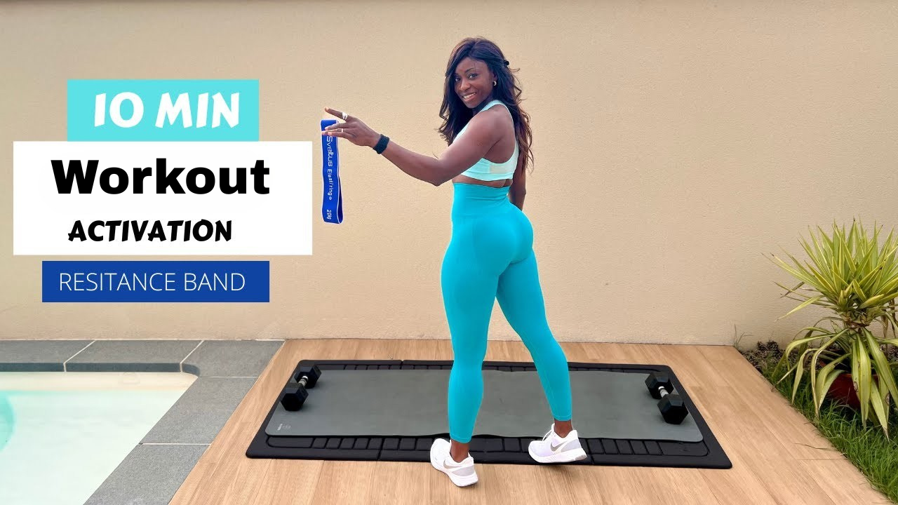 Effective at-home glutes workout using resistance bands