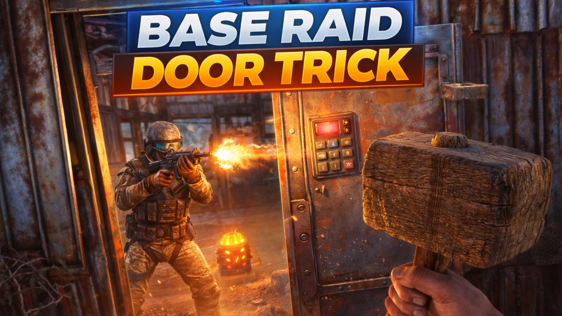 Solo Rust raid: Door-ception base madness