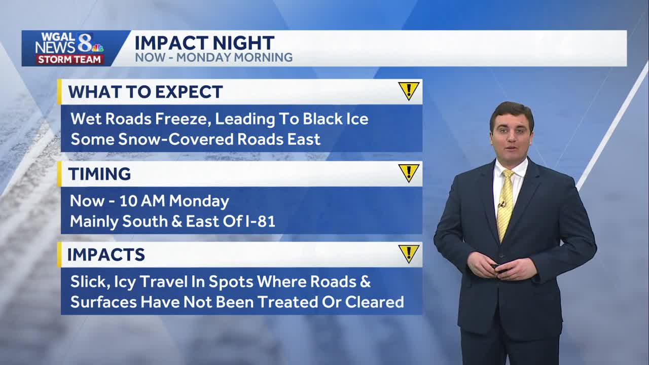 Impact: Black ice tonight; below-zero wind chills Monday night in south ...