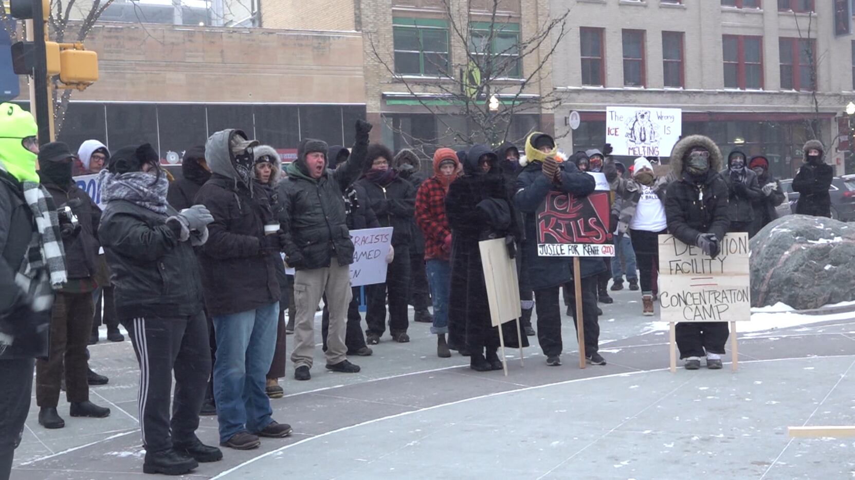 Fargo protesters rally over ICE enforcement