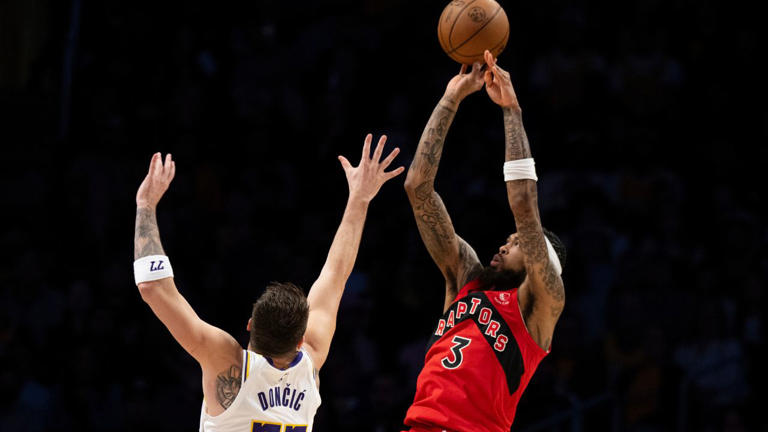 Raptors offence sputters in loss to LeBron James, Lakers