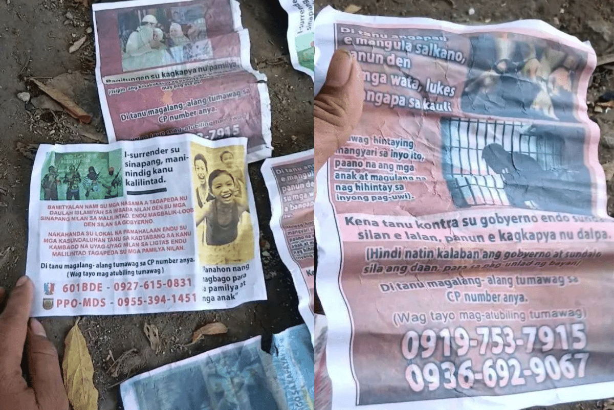 Army, Air Force airdrop leaflets to persuade extremists to surrender