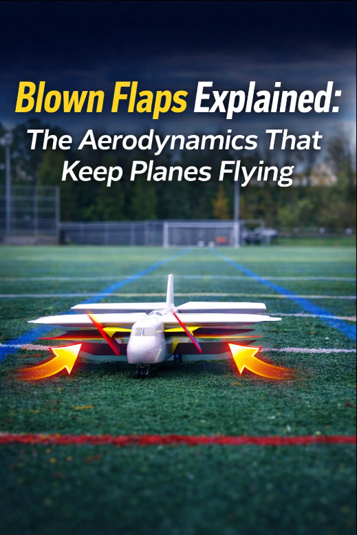 Blown flaps explained: The aerodynamics that keep planes flying