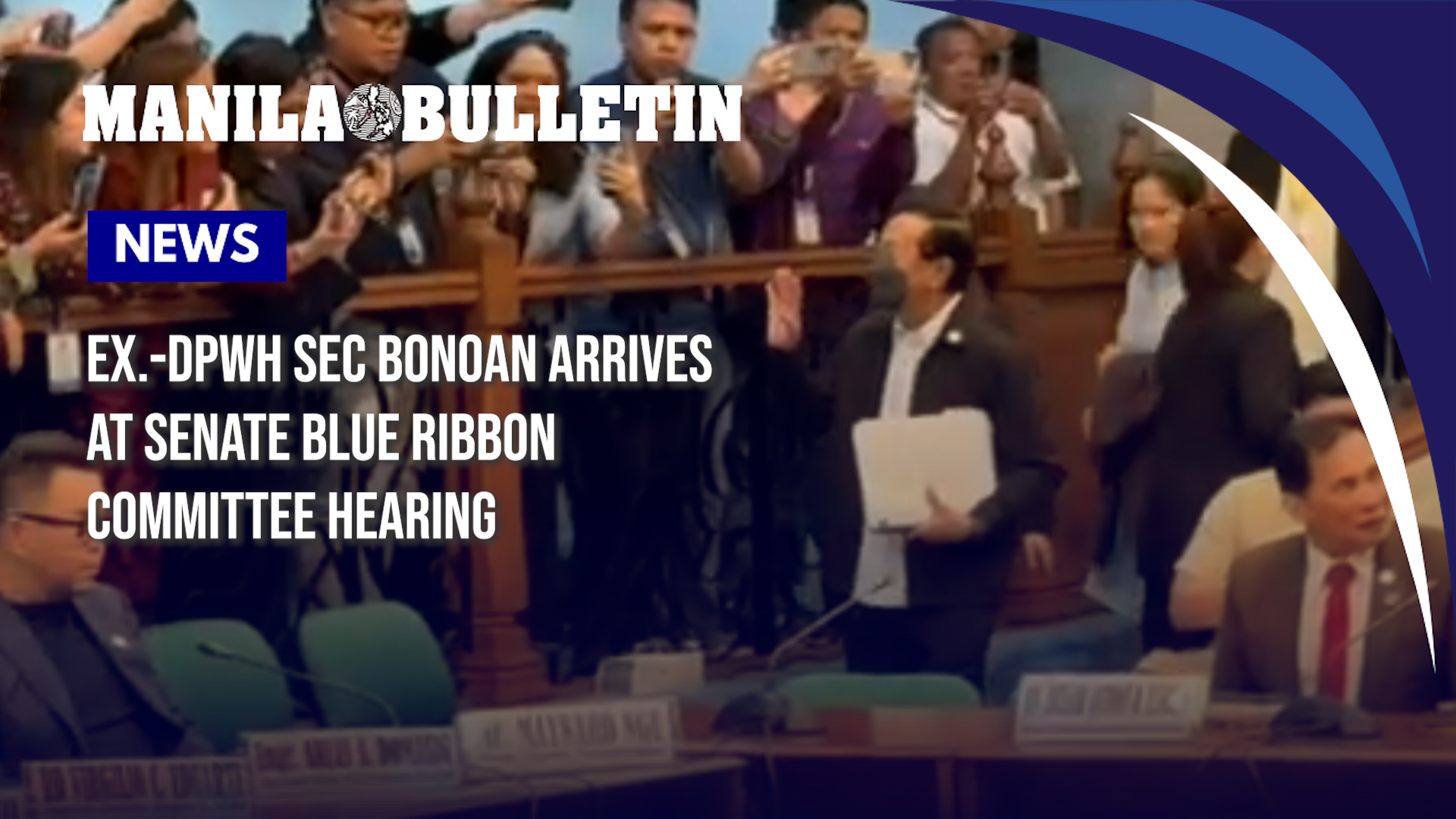 Ex.-DPWH Sec Bonoan arrives at Senate Blue Ribbon Committee hearing