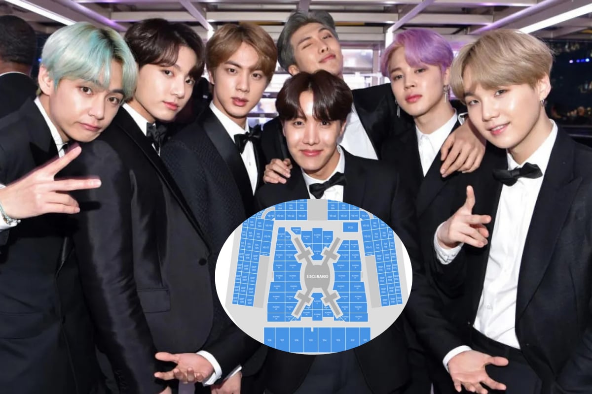 Ticketmaster revela el mapa para el concierto de BTS en CDMX: así será ...
