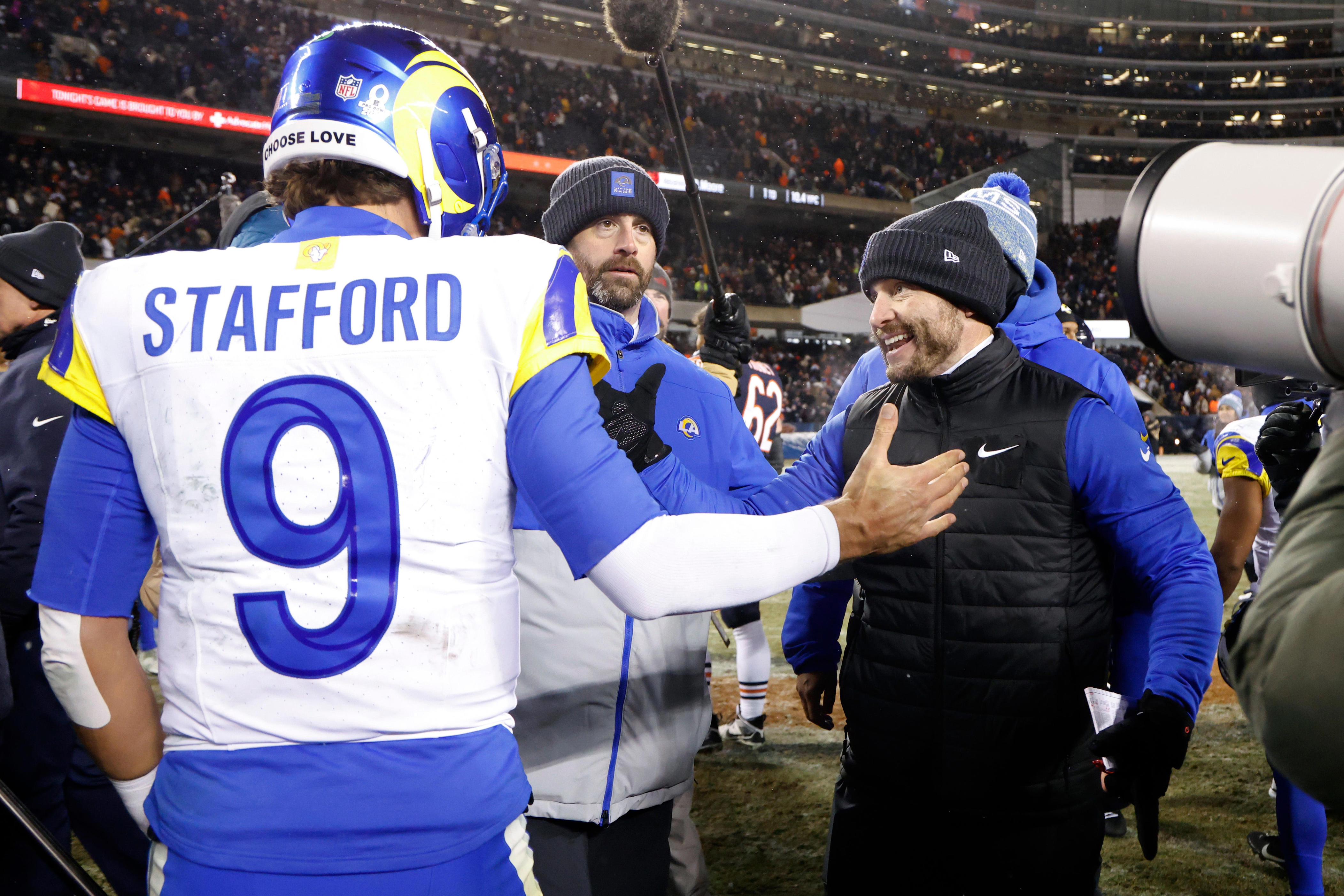 Watch Sean McVay's speech in Rams' locker room after win vs. Bears