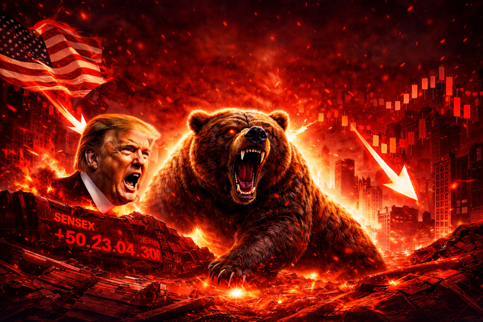 Why stock market fell today? Sensex ends 324 points lower, Nifty below ...