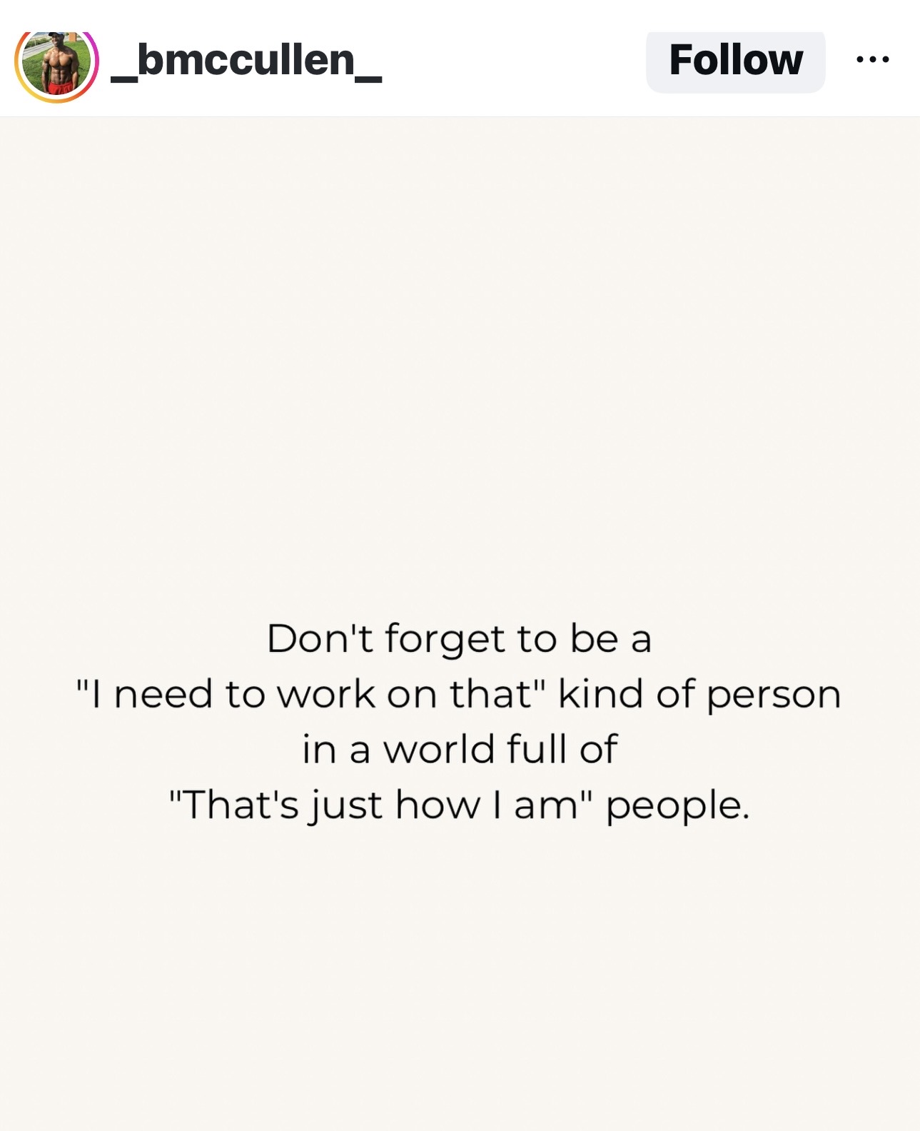 I need to work on that