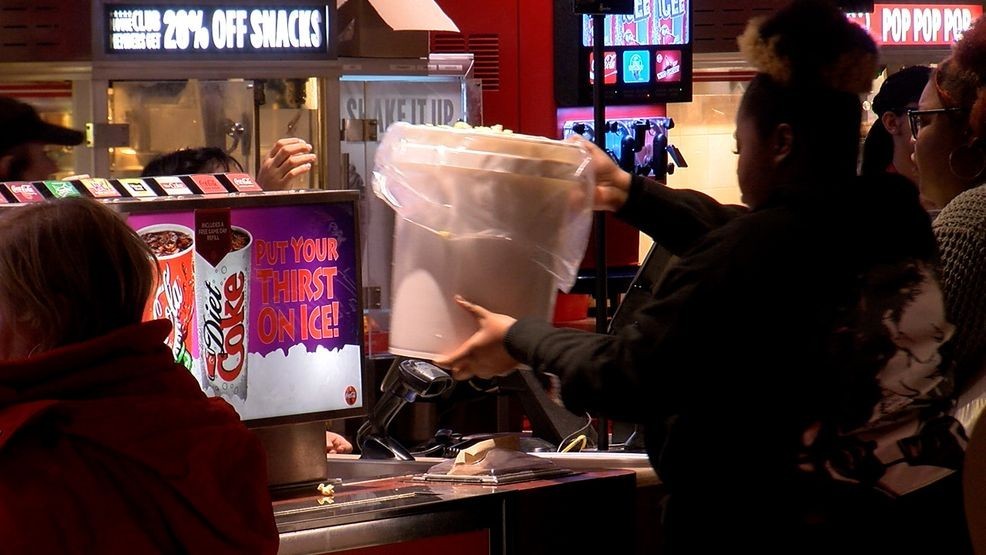 Moviegoers fill up Lowe's buckets, pots for Cinemark's $5 popcorn deal