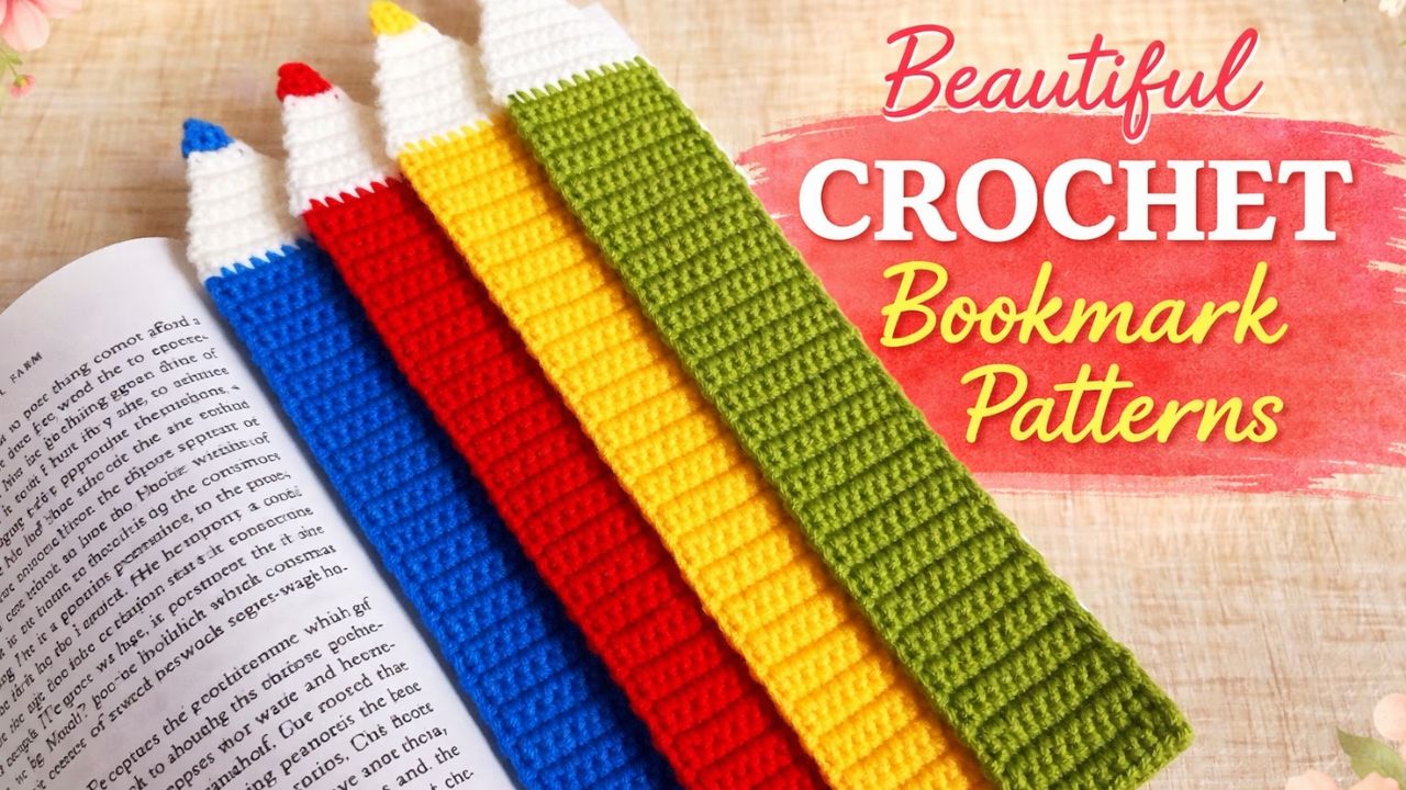 Beautiful crochet bookmark patterns | Easy and unique bookmark ideas