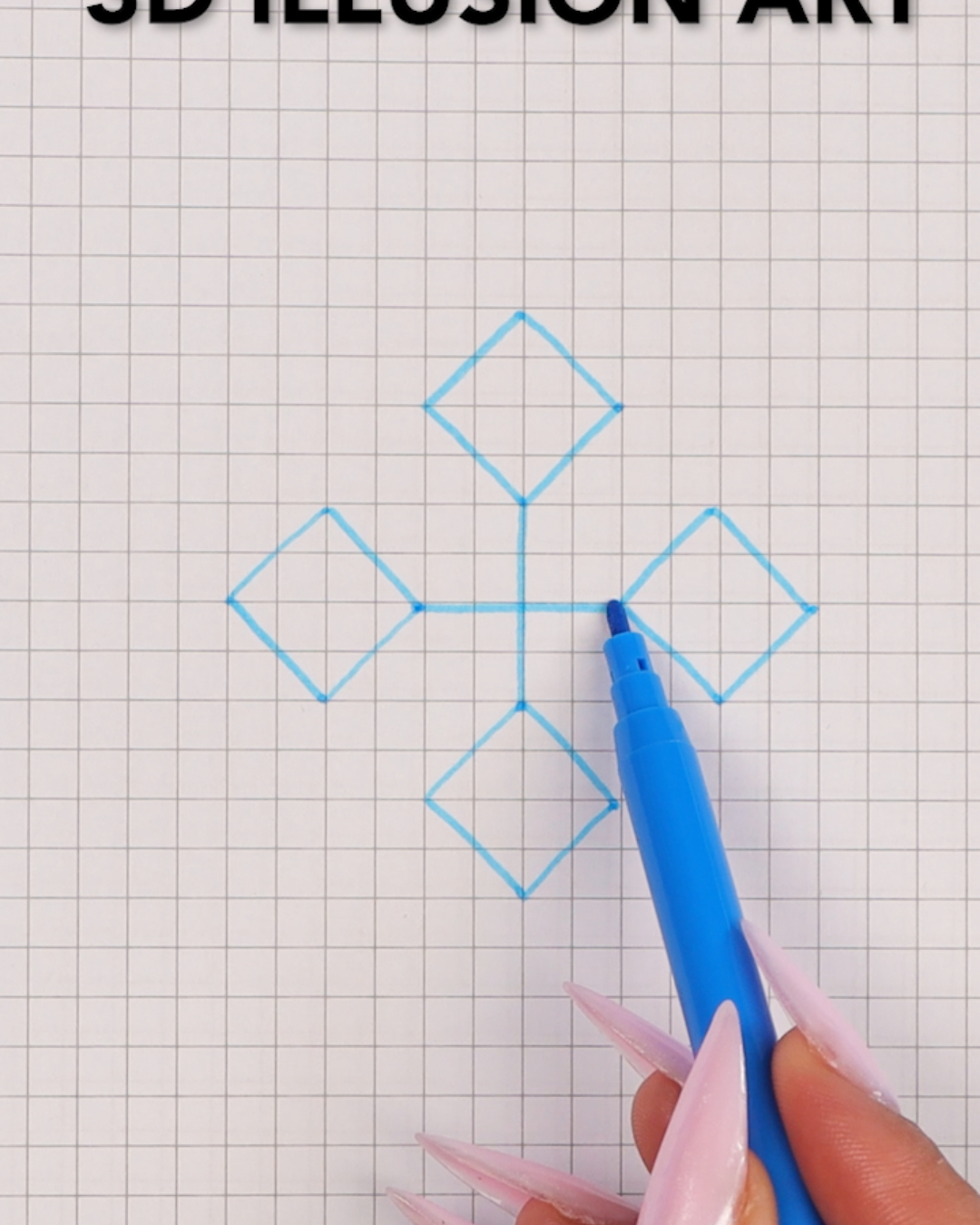 3D magic with just a marker ️